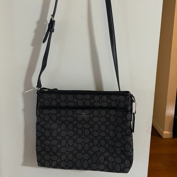 Coach | Bags | Coach Signature Print File Bag Crossbody | Poshmark